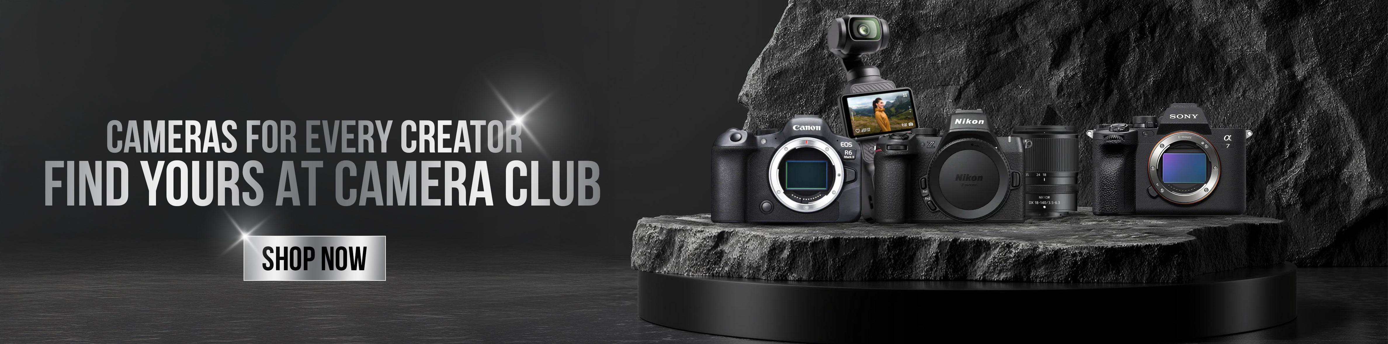 Buy Cameras Online – DSLR, Mirrorless & More | Camera Club India